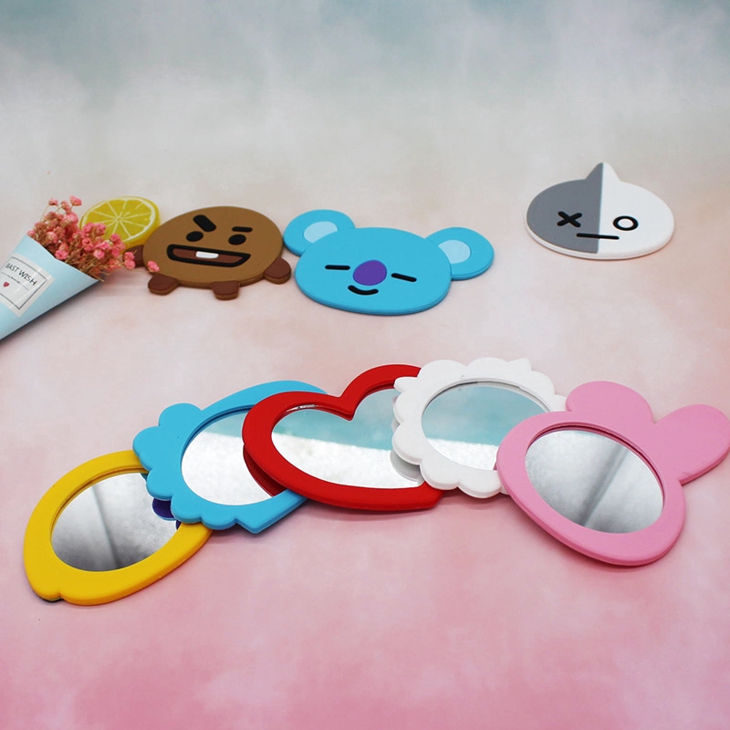 Korea BTS BT21 HAND MIRROR KPOP BTS Bangtan Boys Cute Mirrors | Shopee ...