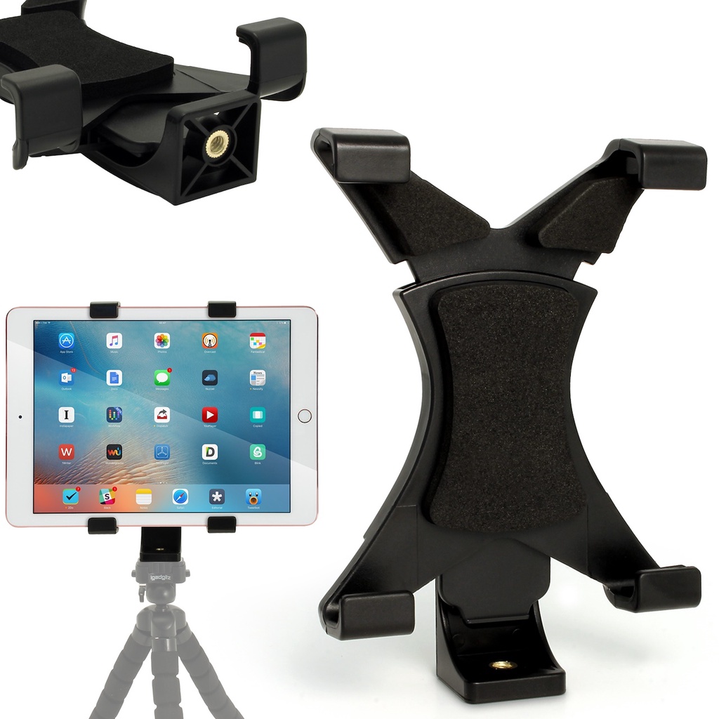 iPad Tablet Tripod Mount 7-10 inch Holder Bracket for iPad Mini/Air/Pro ...
