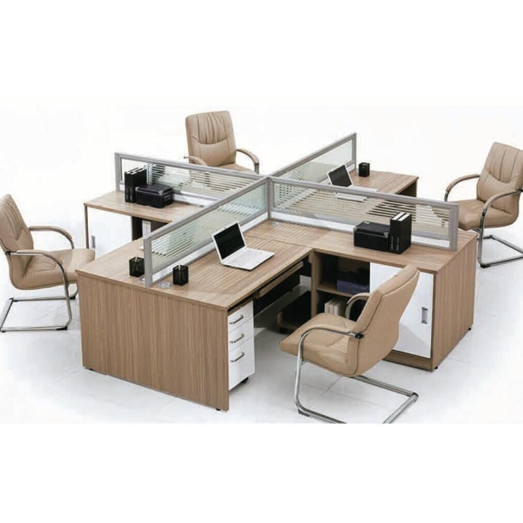 B40-01 Office/Computer Table with Partition/ Workstation(System ...