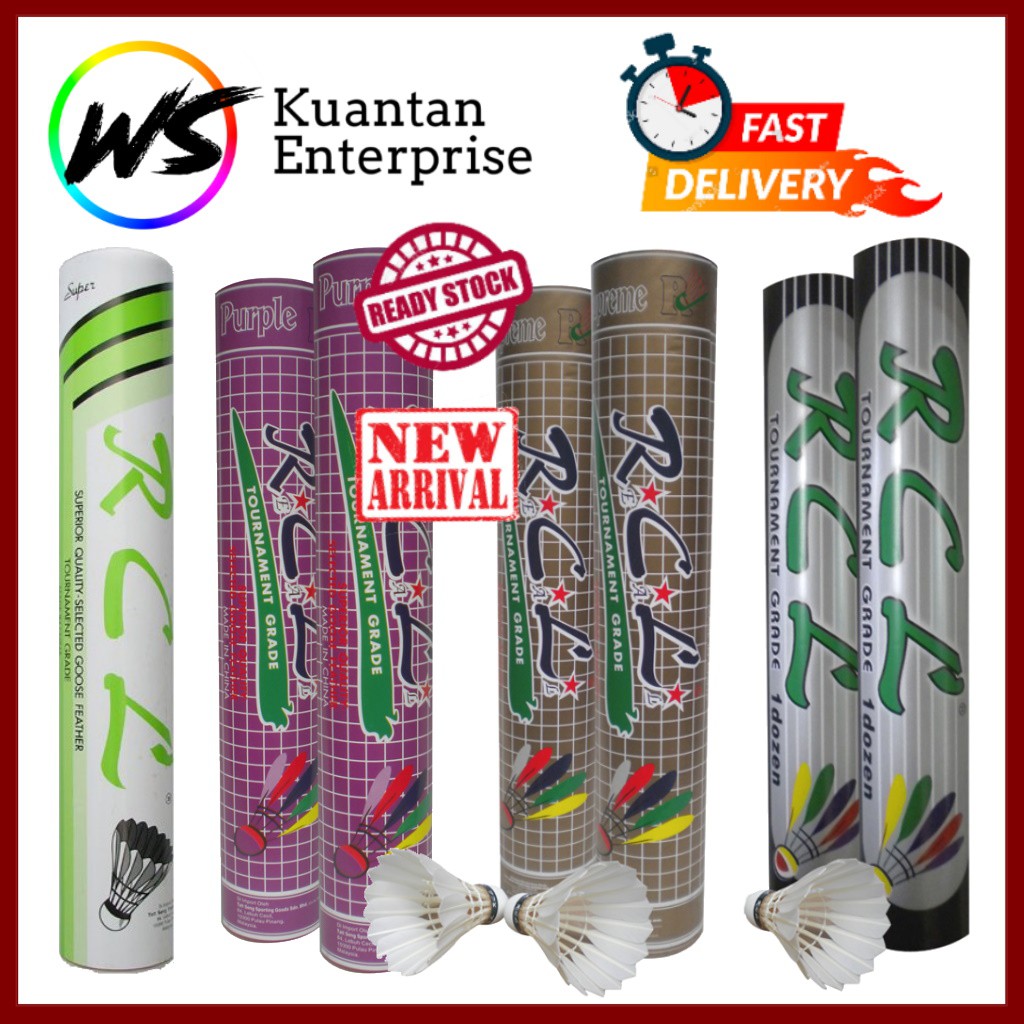 RCL Badminton Shuttlecock | Bulu Tangkis (12pcs/Tube) | Shopee Singapore