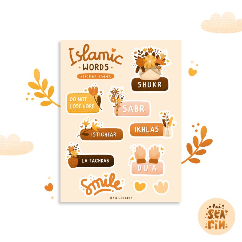 Words SERIES ISLAMIC STICKERS | Journal Stickers of Islamic Words ...