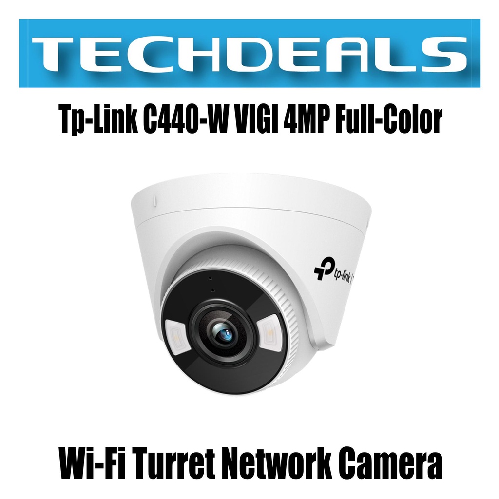 Tp-Link C440-W VIGI 4MP Full-Color Wi-Fi Turret Network Camera | Shopee ...