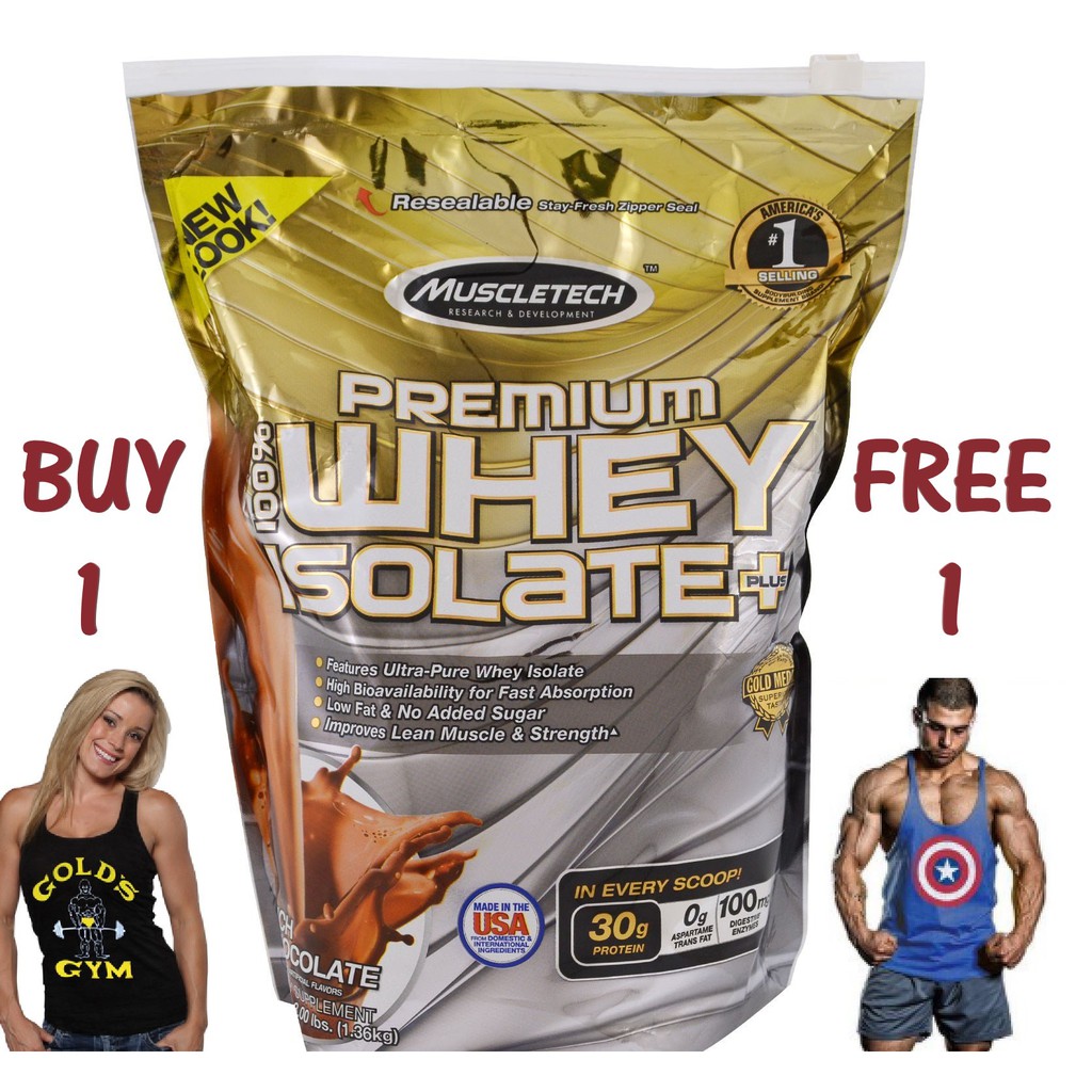 Muscletech Buy1 Free1 100% Premium Whey Protein Isolate + Strong Fat ...