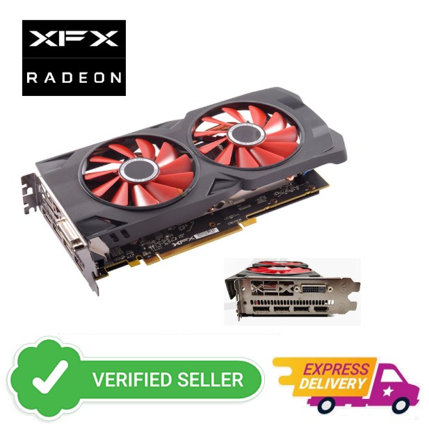 XFX AMD RX 580 4GB GDDR5 RX580 4G 256BIT 2048SP Graphic Card ...