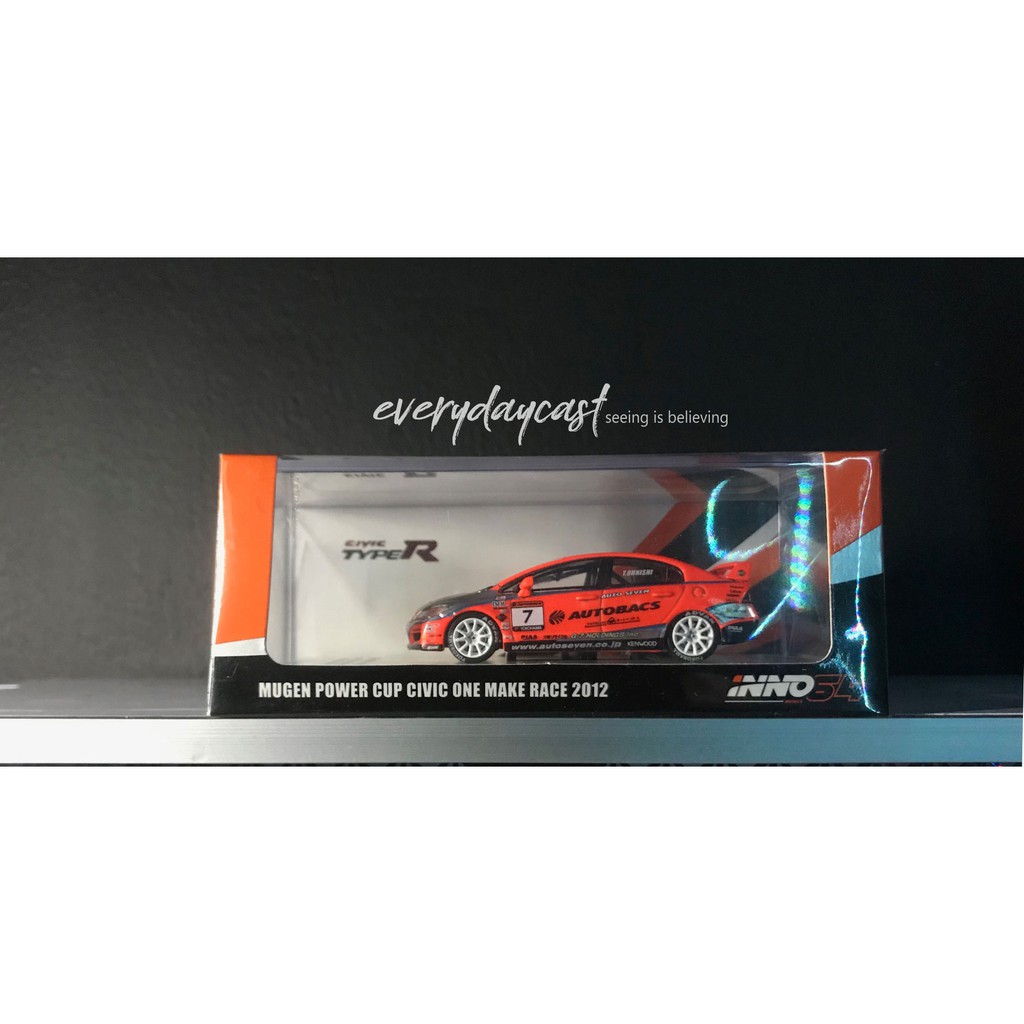 Inno64 HONDA CIVIC TYPE-R FD2 *AUTOBACS MUGEN POWER CUP ONE MAKE RACE 2012* | Shopee Singapore
