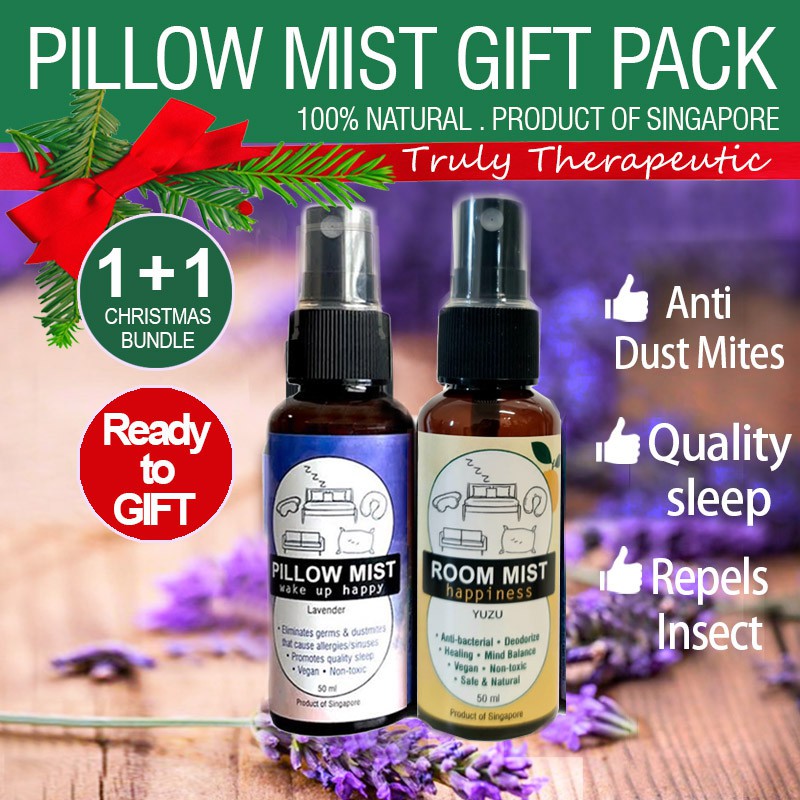 Happiness Gift Set- Yuzu Room Mist | Lavender Pillow Mist | Woven Bag ...