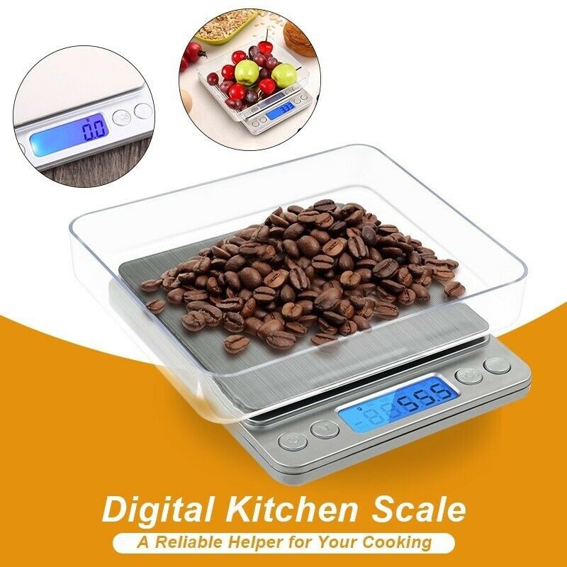 (SG SELLER) Mini Digital Scale Digital Scale Stainless Steel Platform ...
