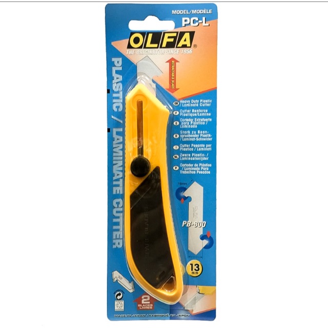 OLFA PC - L LAMINATE / PLASTIC CUTTER & PB - 800 SPARE BLADES | Shopee ...