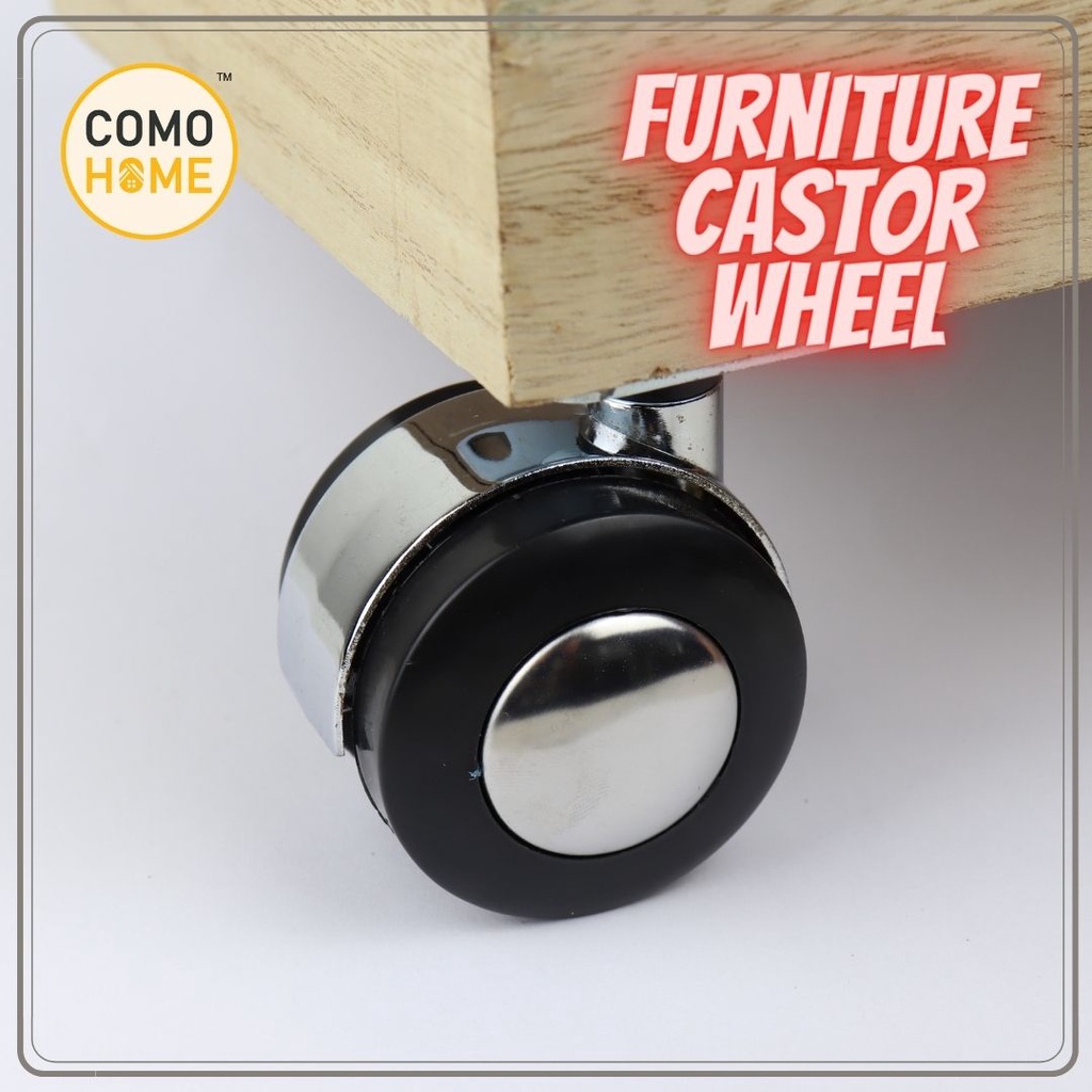 Como Home Castor Roller Wheel with Swivel (Set of 4pcs) | Shopee Singapore