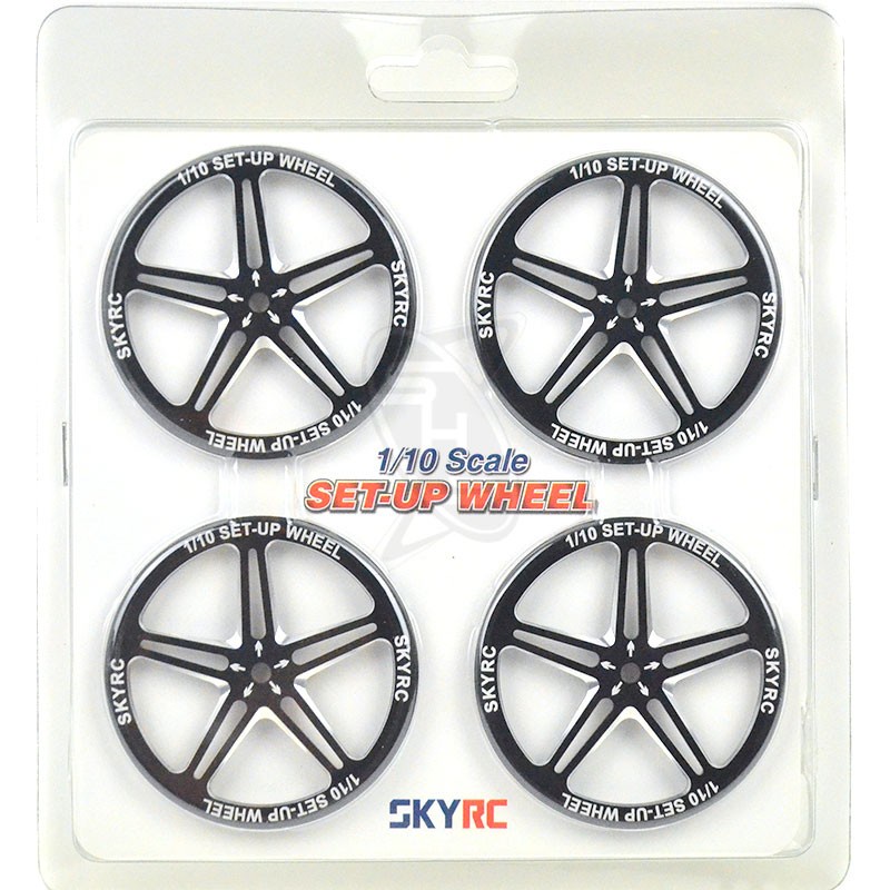 SKYRC 1/10 Set-Up Wheel (Black/Blue) | Shopee Singapore