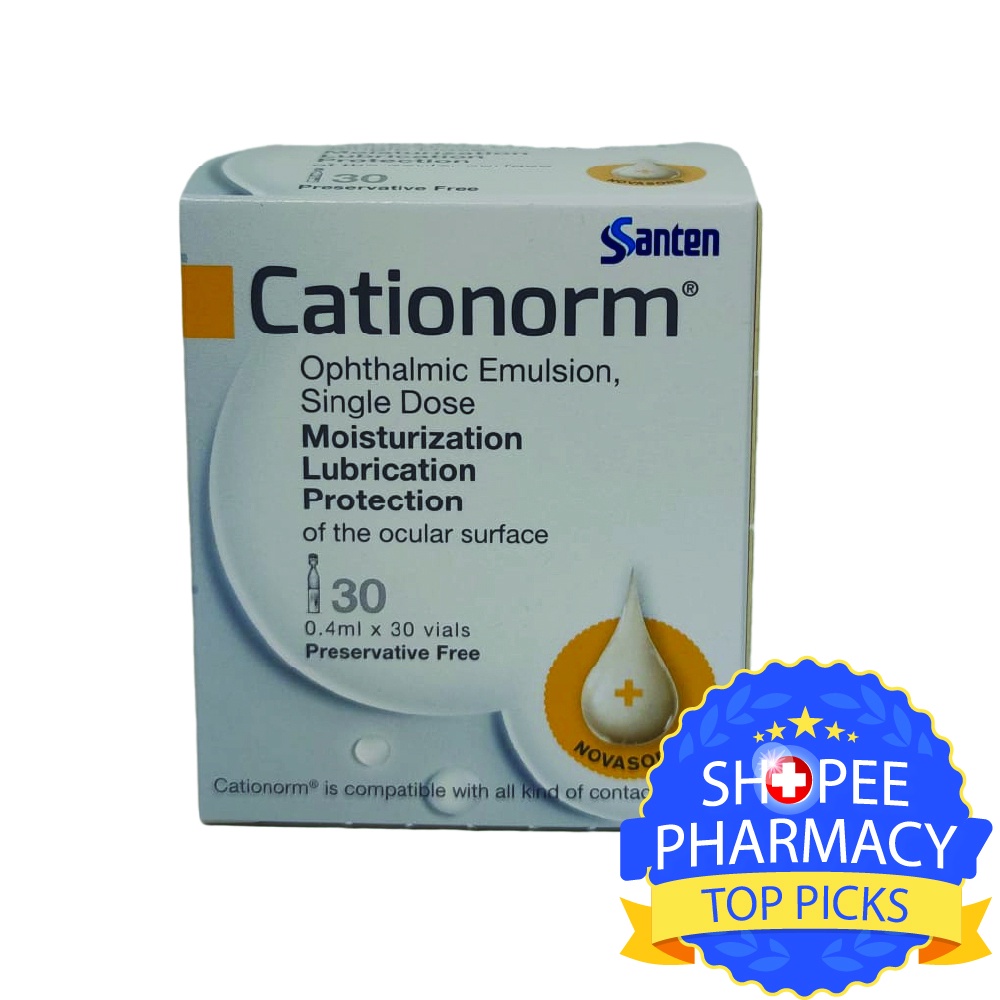 *BUNDLE PROMO* Cationorm Opthalmic Emulsion 30 x0.4mL | Shopee Singapore