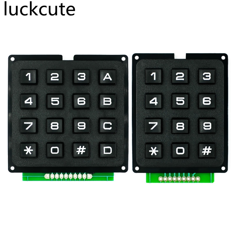 4 x 4 4 x 3 Matrix Array 12 16 Keys 4*4 4*3 Switch Keypad Matrix Keyboard Module for Arduino ...
