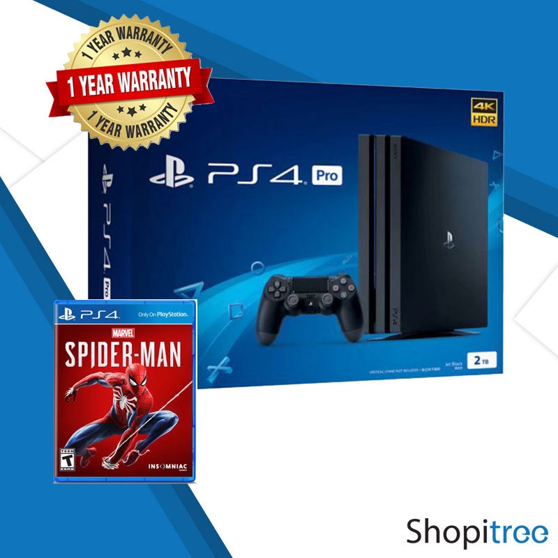 PS4 2TB Pro Console with Marvel Spider Man Game + 15 Months Singapore ...