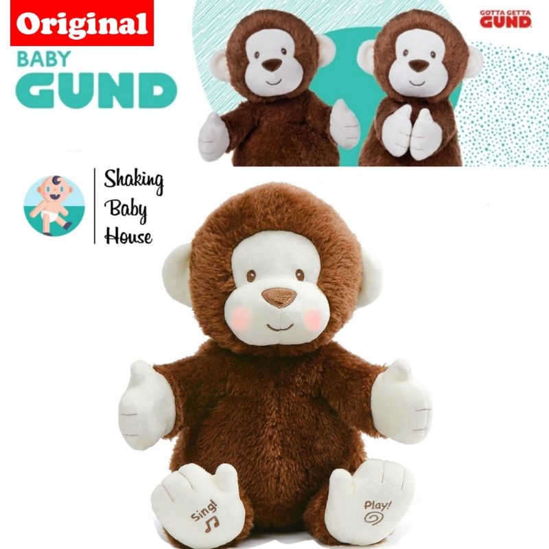 GUND Animated Clappy Monkey Singing and Clapping Plush Stuffed Animal ...
