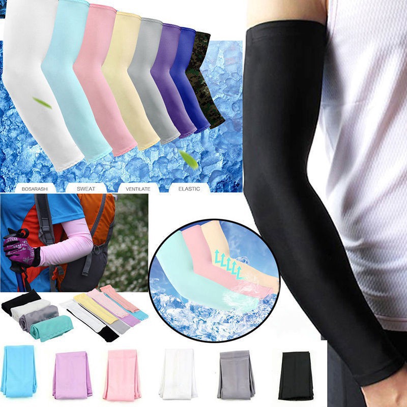 1 Pair Sport Arm Sleeves / Sun UV Protection Long Gloves / Ice Silk ...