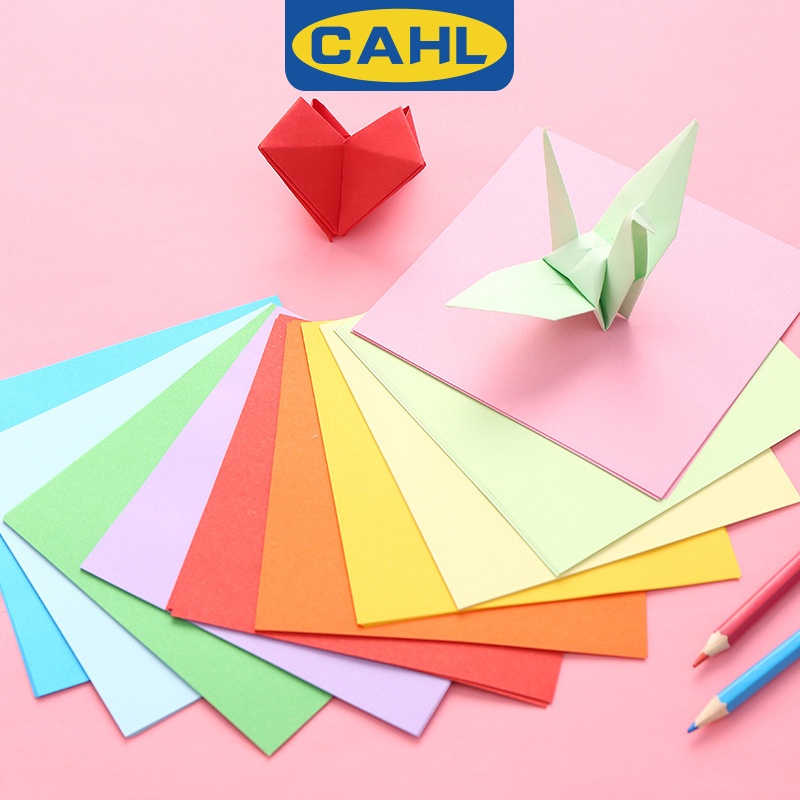 100sheets/set Square Origami Colour Paper Folding Double Sided Coloured ...