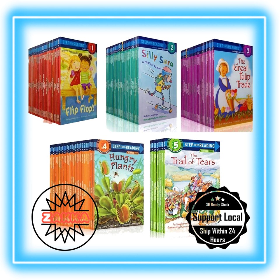 [Ready Stock] Step Into Reading Level 1 to 5 Series (30 books) | Shopee ...
