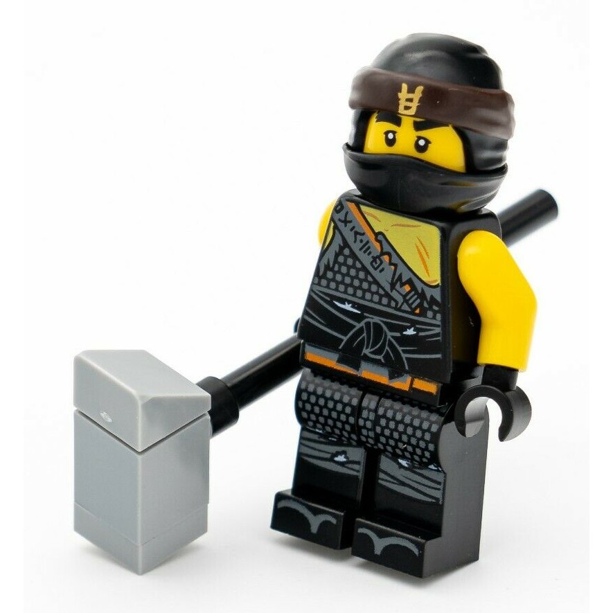 Original Lego Ninjago - Cole (Hunted, Gold Asian Symbol on Bandana ...