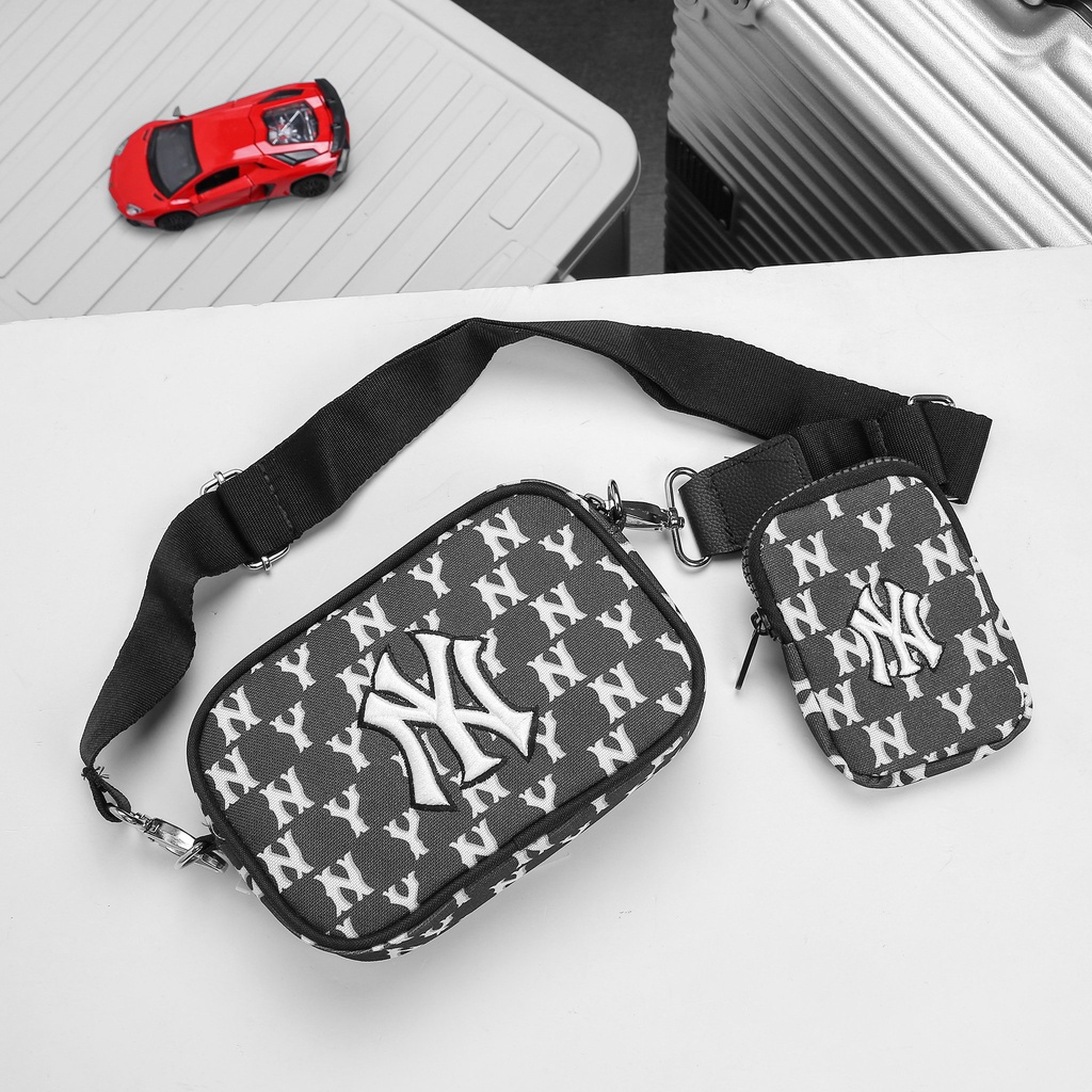 Mlb Men'S And Women'S Cross-body BAG Set With Small Wallet Korean ...