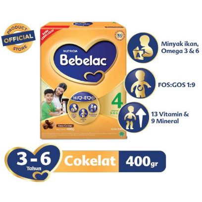 Bebelac 4 HIQ-EQ Honey/ Chocolate/ Vanilla Growth Milk- 400gr (Child's ...
