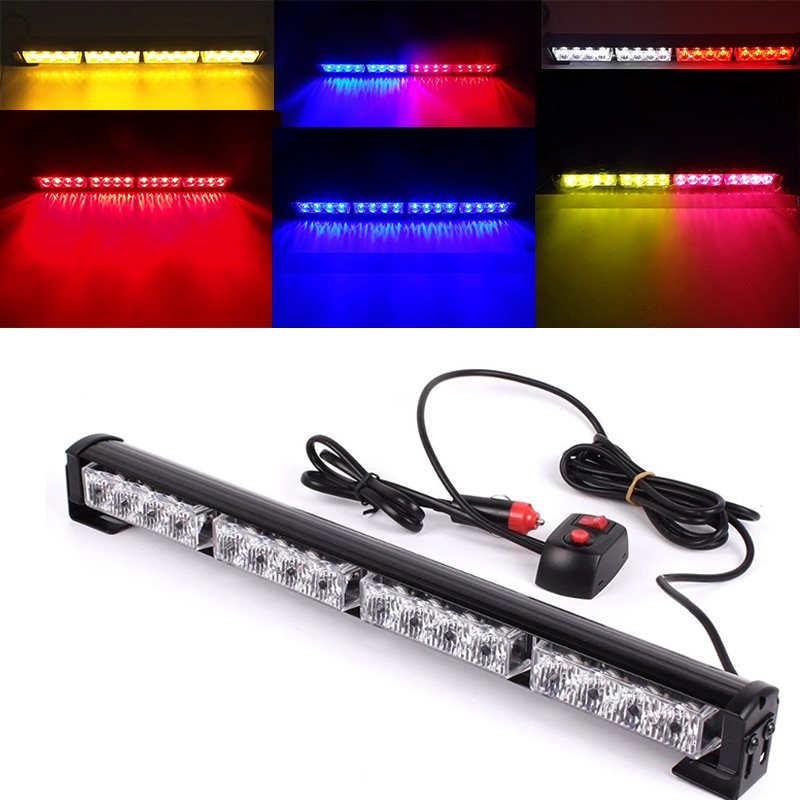 16 LED DRL High Power 12V Car Truck LED Strobe Light Ambulance Fireman ...
