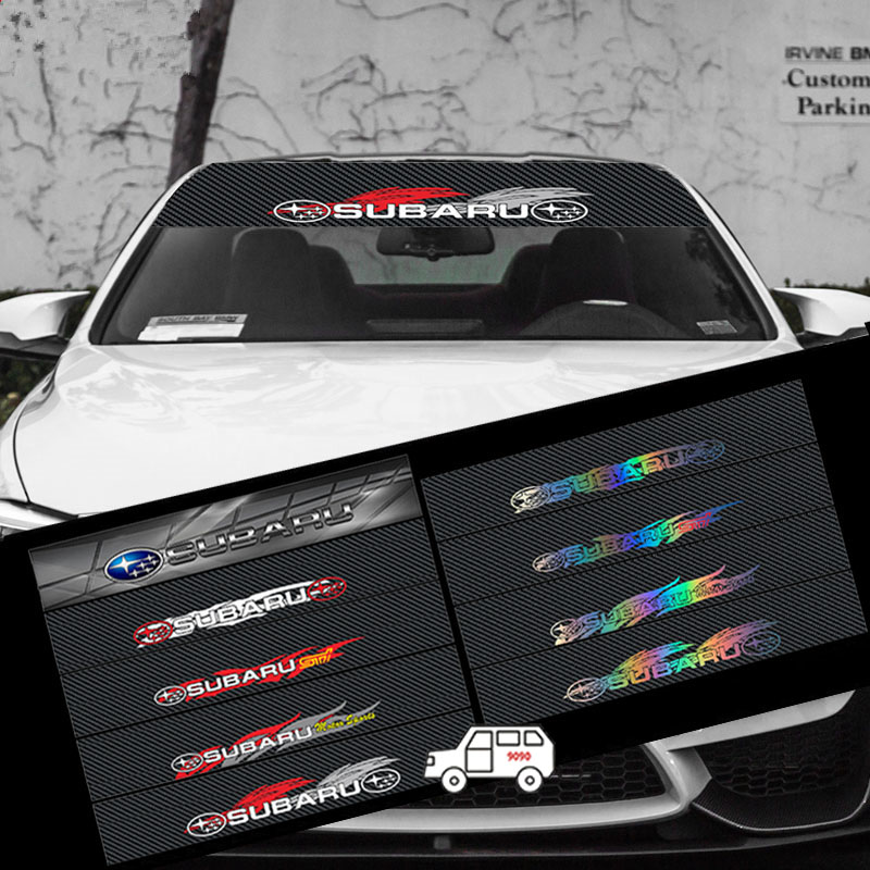 130x21cm Reflective Car Windshield Stickers Auto Front Rear Window ...