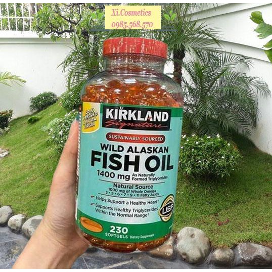 Kirkland Signature Wild Alaskan Fish Oil Kirkland Signature Synthetic Omega Fish Oil 1400 mg ...