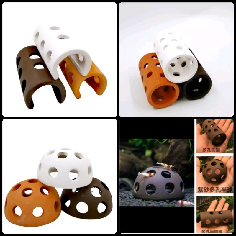 [Rainbow Knight] Shaped Porous Shrimp House (Semicircle, Cylindrical ...