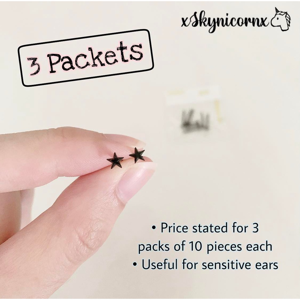 Plastic Ear Studs / Ear sticks (3 Packs) | Shopee Singapore