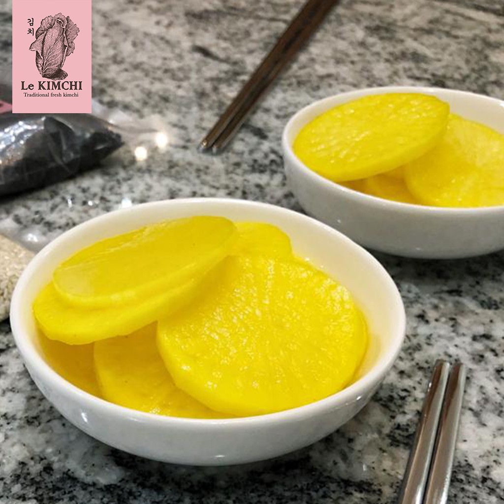 Danmuji - Yellow Pickled Radish 250 g - Korean Pickled Radish - Le ...