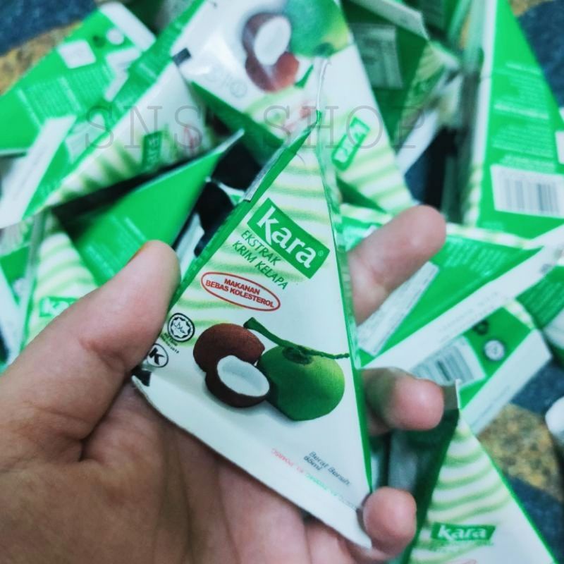 Mini PACK COCONUT Milk KARA 65ML UHT COCONUT CREAM Cute TRIANGLE ...