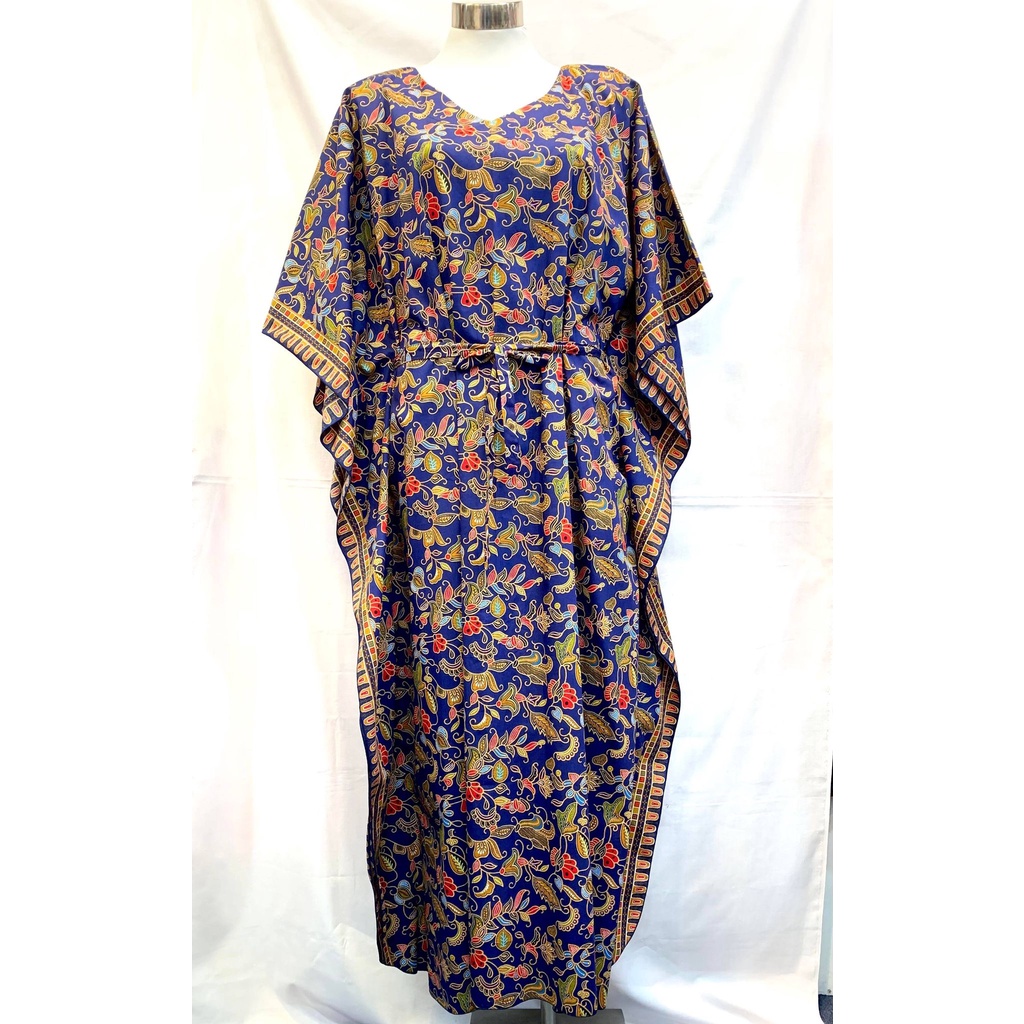 SIA Batik Butterfly Design Lady Long Dress With Belt | Shopee Singapore