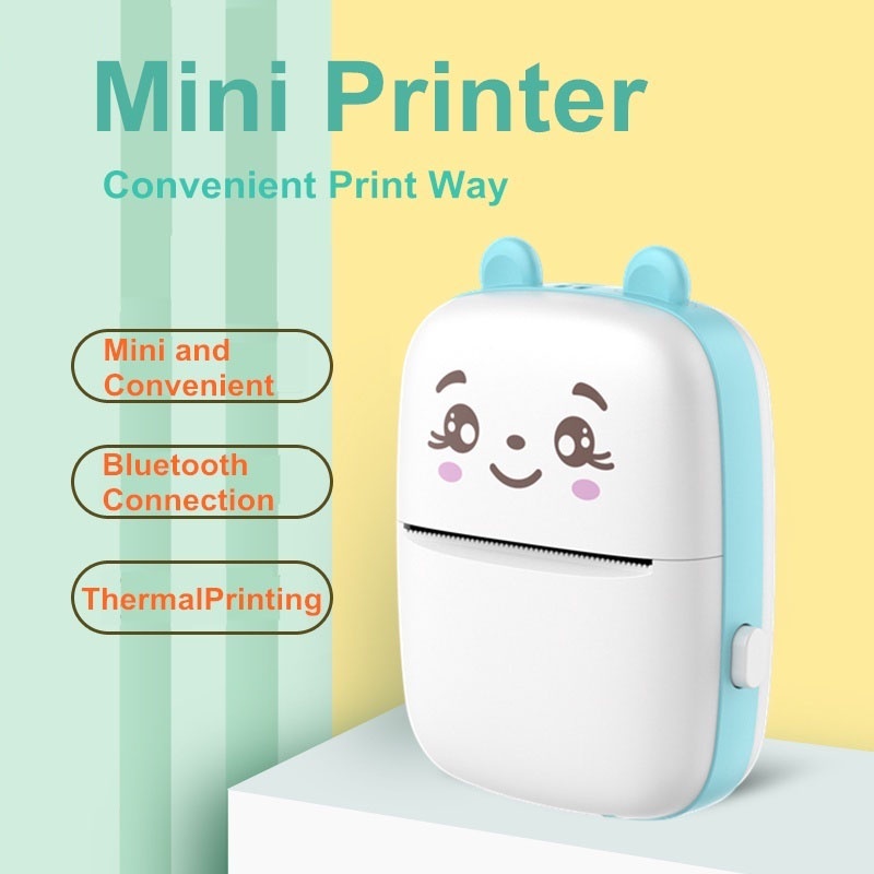 Ready stock Mini Portable Thermal Printer Paper Photo Pocket Thermal ...