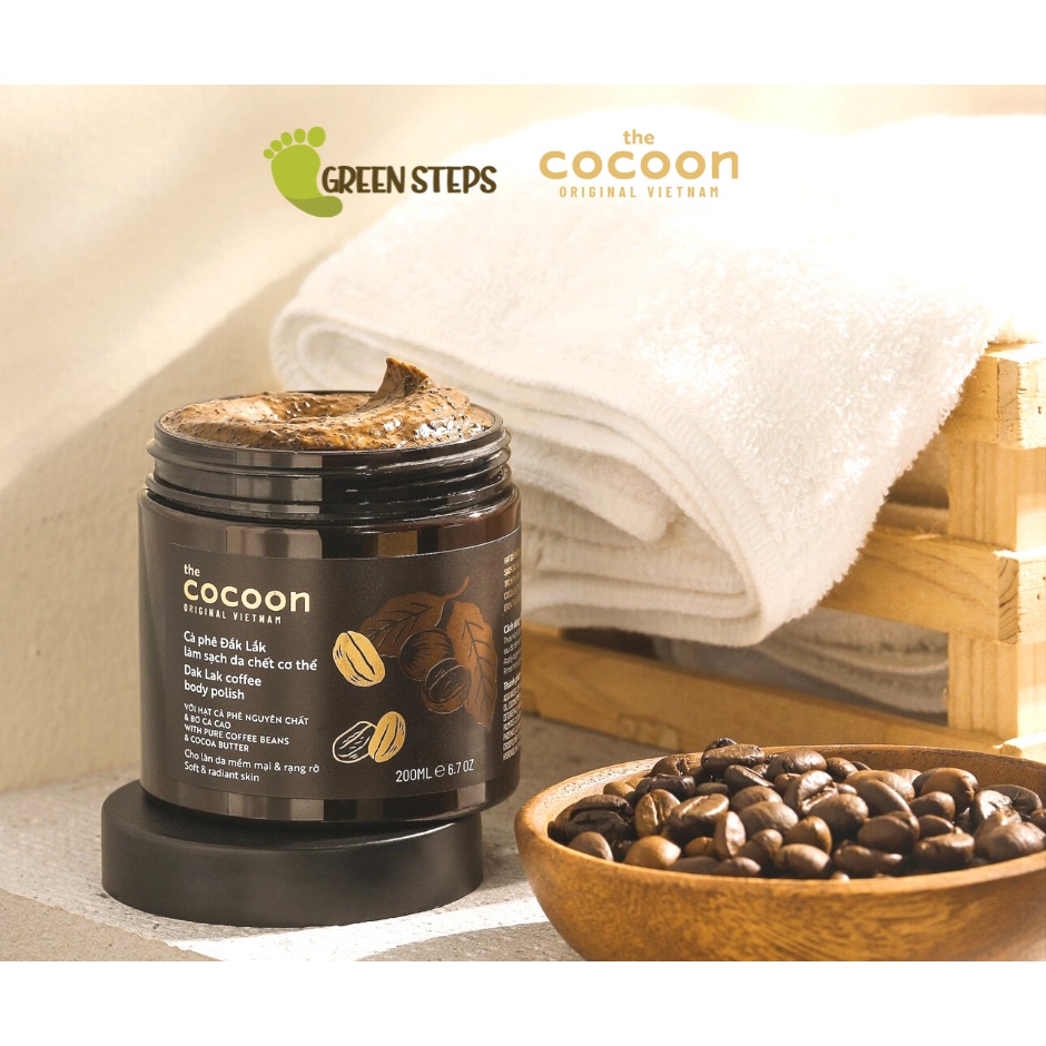 [THE COOCOON VN | GREENSTEPS SG] Coffee body scrub REFILL 600 ml ...