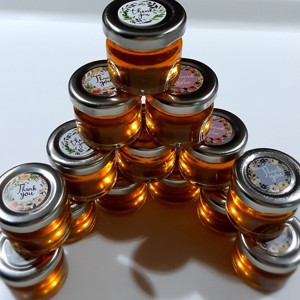 50 pcs Set Madu Halal Honey Doorgift 30Gram Jar Best For Wedding,Nikah ...