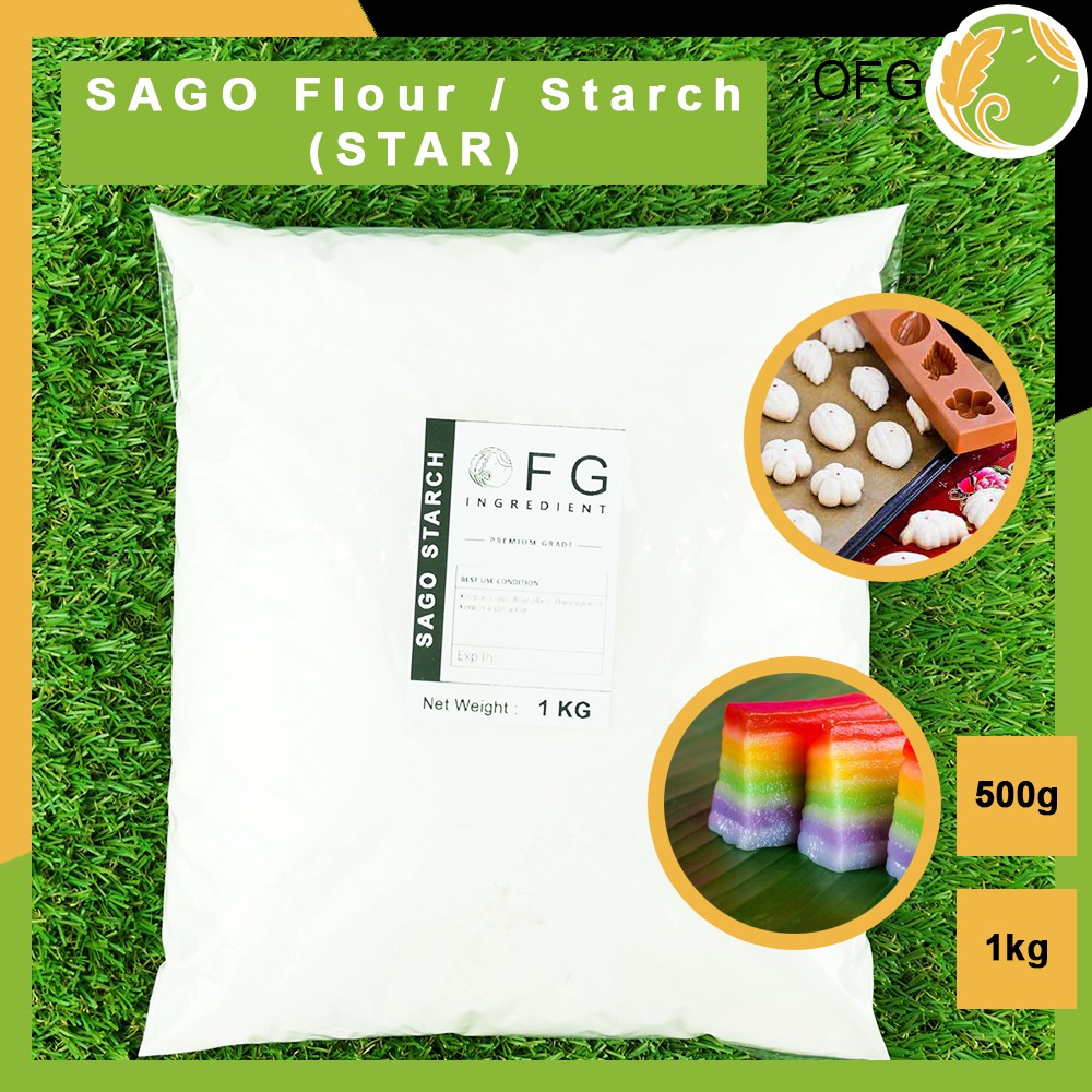 Sago Flour 1kg ( Big ) Sago Starch ( Tepung Sagu ) 沙谷粉 | Shopee Singapore