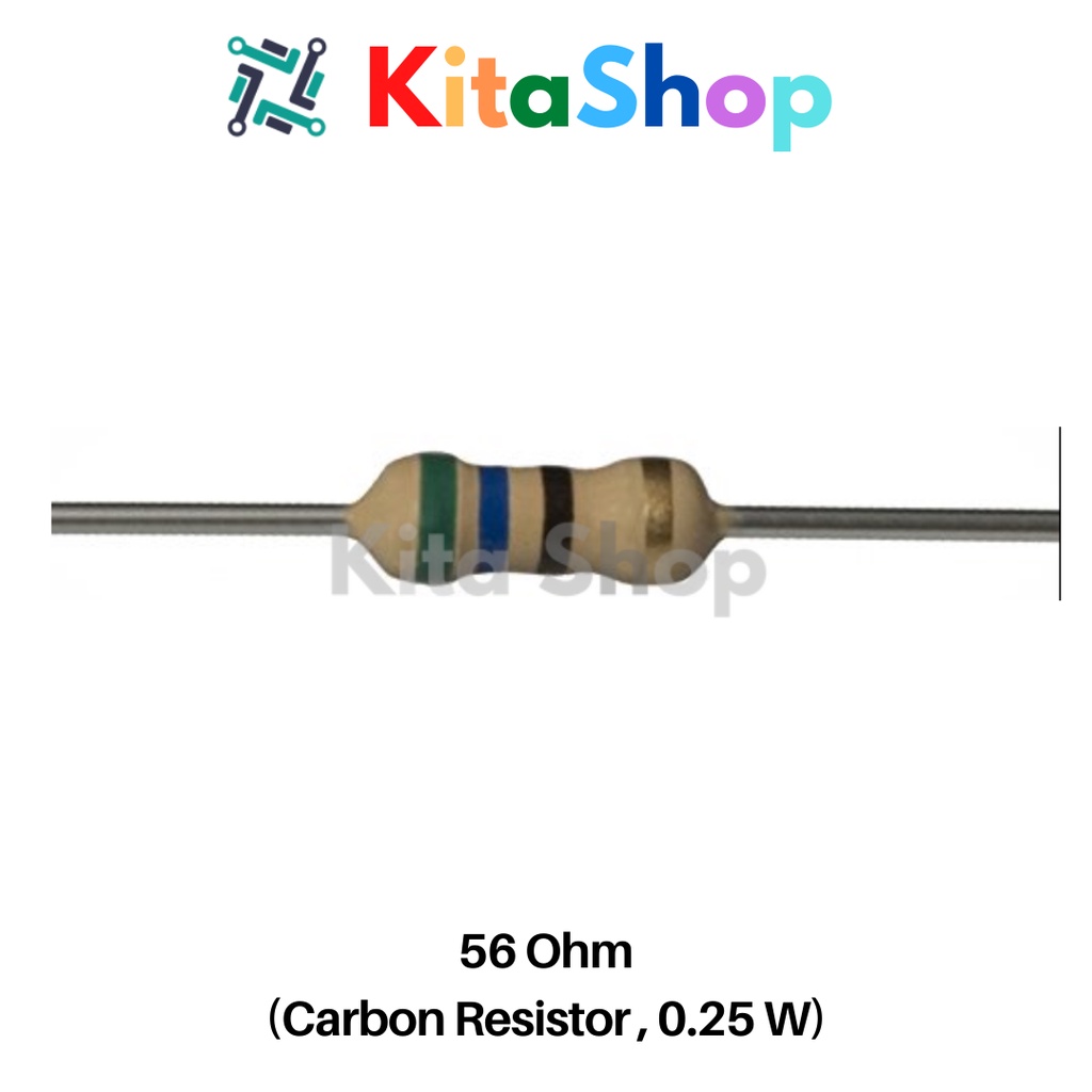 Resistor 56 Ohm (Carbon - 0.25W) | Shopee Singapore