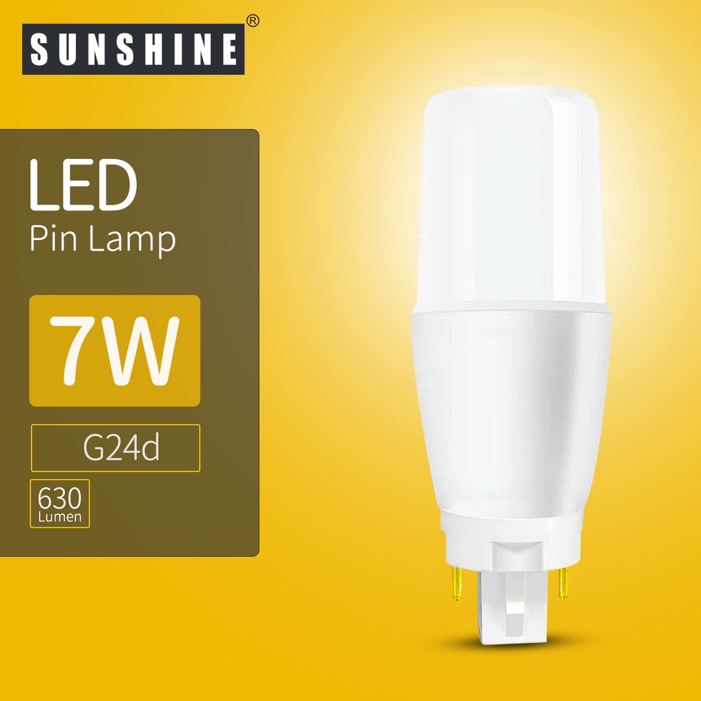 SUNSHINE LED Stick Bulb 7W/9W/12W Base G24d PLC Pin Lamp Rod Type Bulb ...