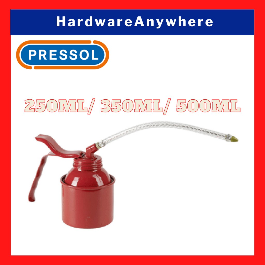 PRESSOL Metal Oil Can / Standard Oiler [250ml/ 350ml/ 500ml] With ...