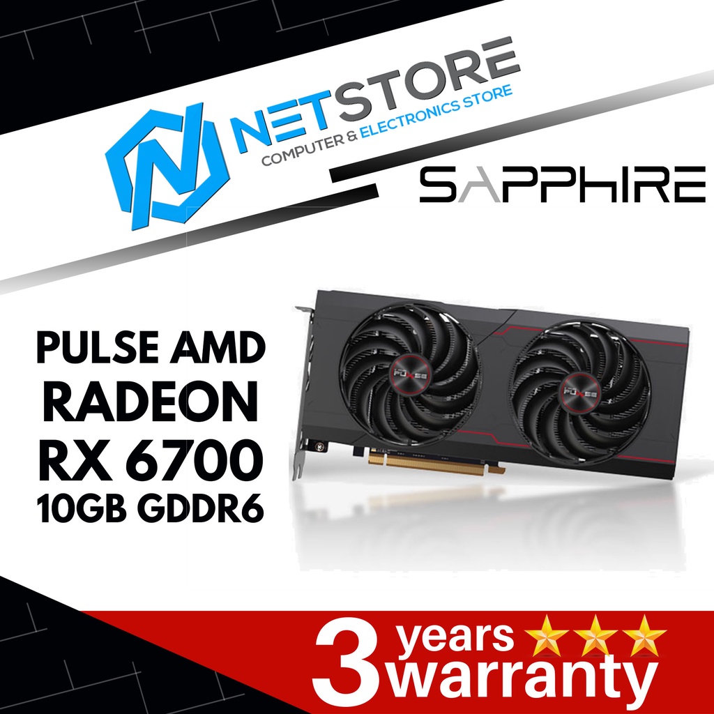 SAPPHIRE PULSE AMD RADEON RX 6700 10GB GDDR6 - SAP-11321-02-20G ...