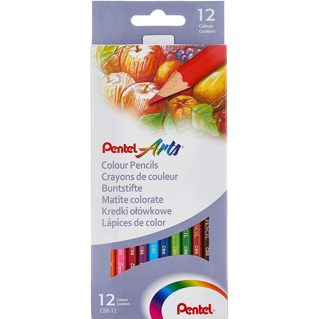 Pentel Colour Pencils 12/24 Colours color children coloring Art ...
