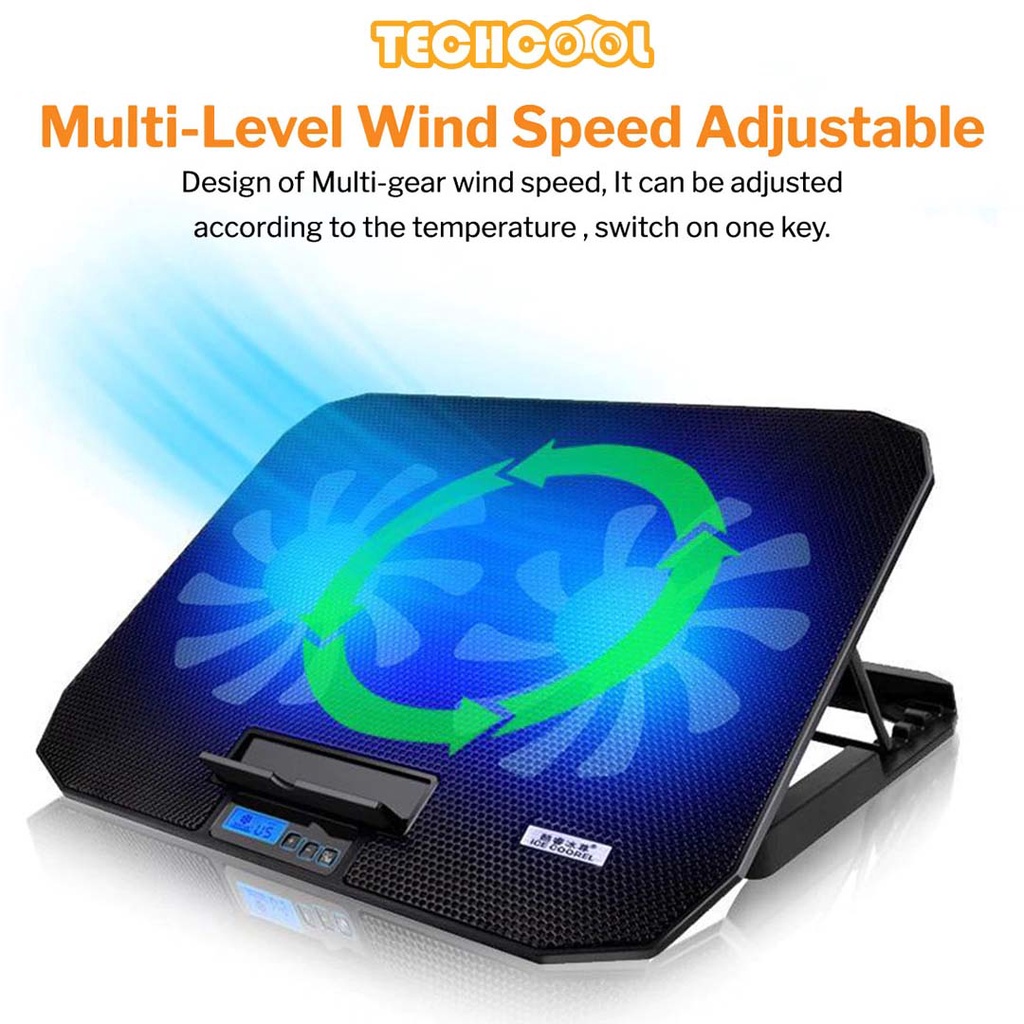 Core Ice N106 Laptop Cooler Stand Adjustable Big Power Speeds Fan Speed ...