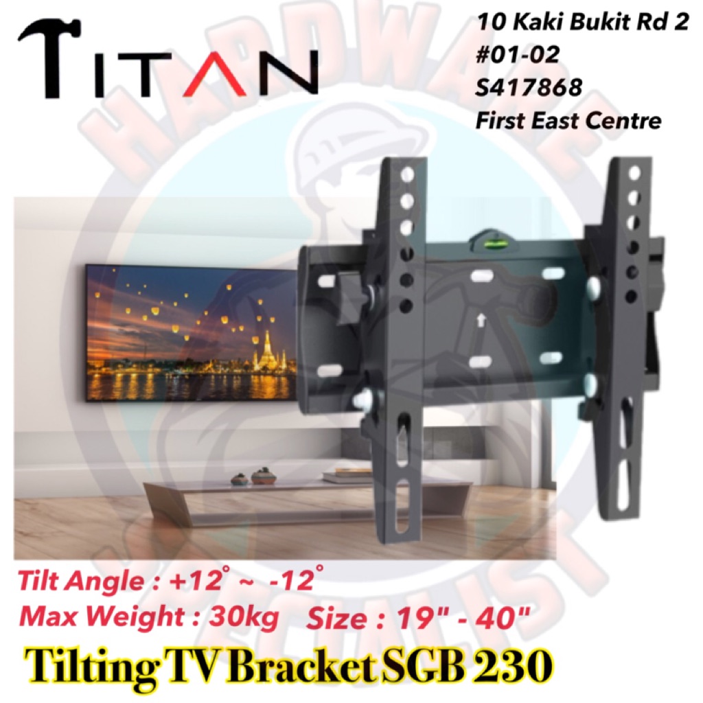 Titan SGB 230 Tilting TV Mounting Bracket 23" - 40" | Shopee Singapore