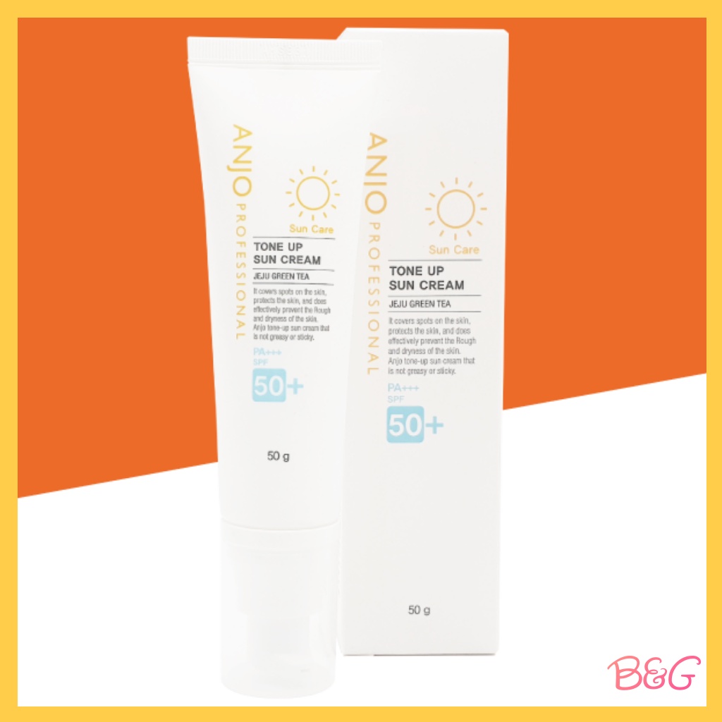 ANJO Professional jeju korean green tea Tone Up Sunscreen 1+1 | Shopee ...