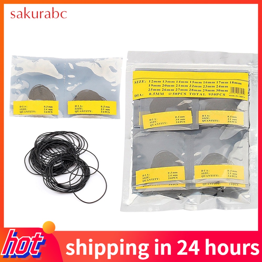 [Seller Recommend] 950pcs O Ring Watch Back Gasket Rubber Seal Washers ...