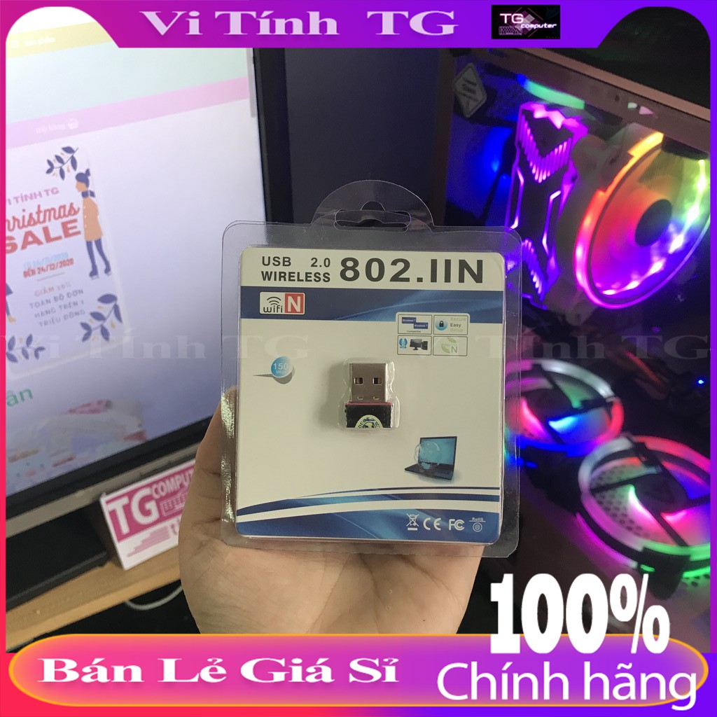 Compact USB WiFi Receiver without antenna, directly plugged into PC ...