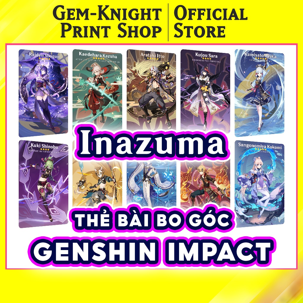 [CARD] Cornered Character CARD Genshin Impact Inazuma - Character CARD ...