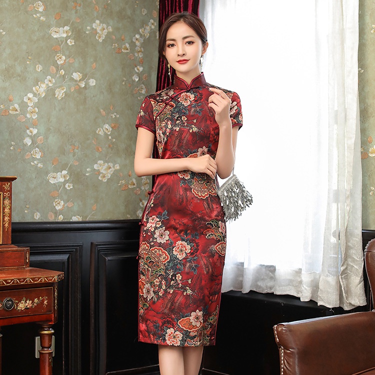 Women Cheongsam Dress 新年旗袍 Chinese New year Clothes Cny clothes qipao ...