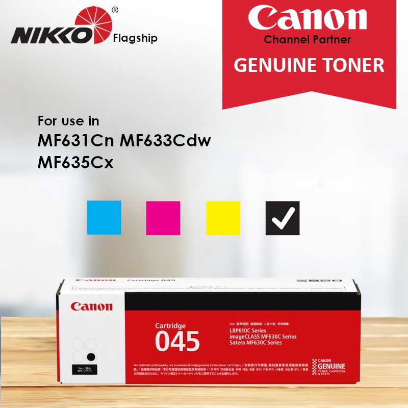 Canon Cartridge 045 Black Toner Cartridge For imageCLASS MF631Cn ...