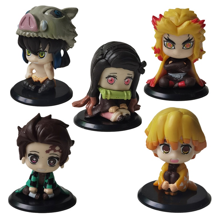 5pcs/set Demon Slayer : Kimetsu No Yaiba Nezuko Zenitsu Tanjirou Giyuu ...